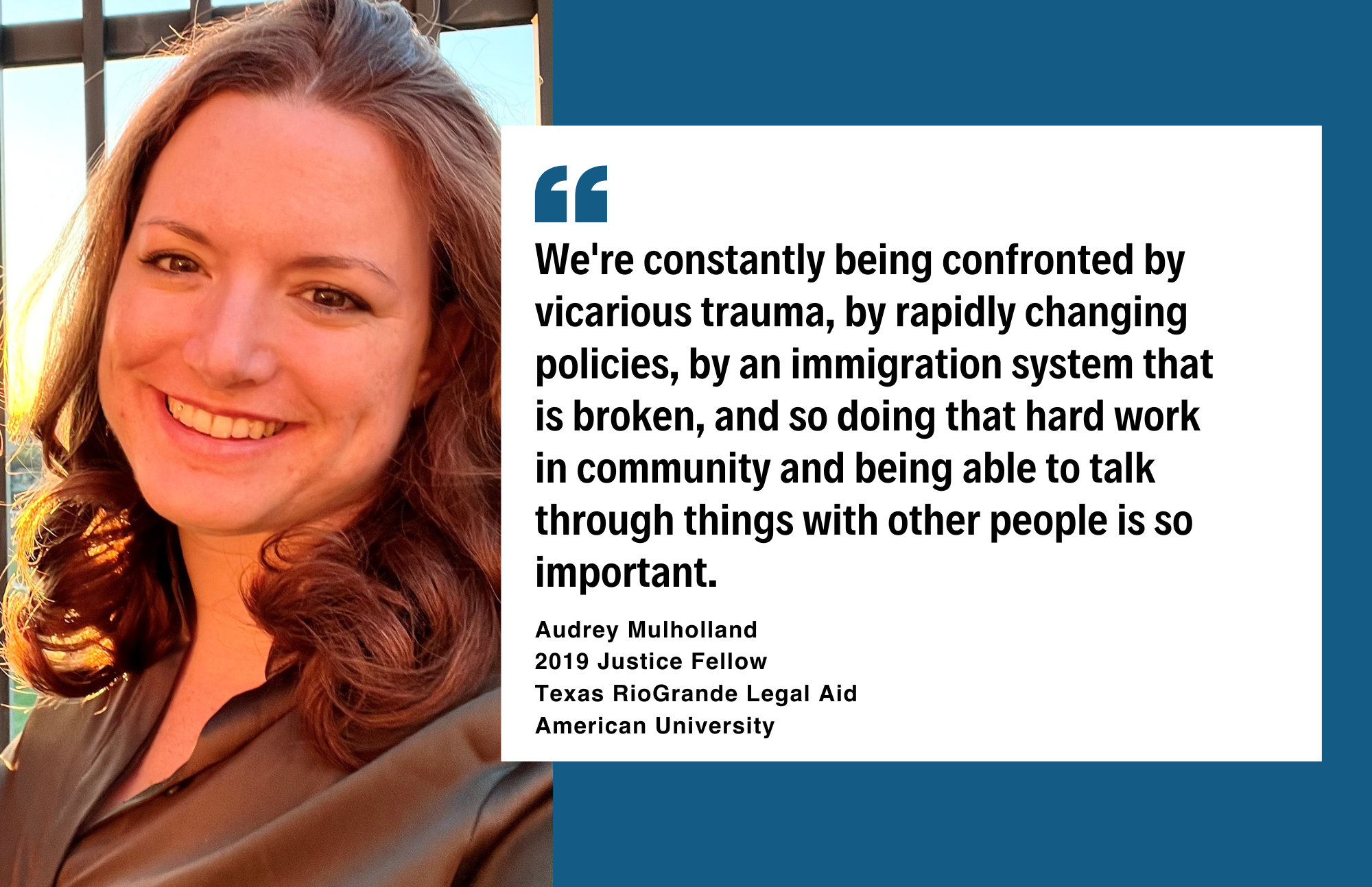 Where are they now?: Audrey Mulholland - Immigrant Justice Corps