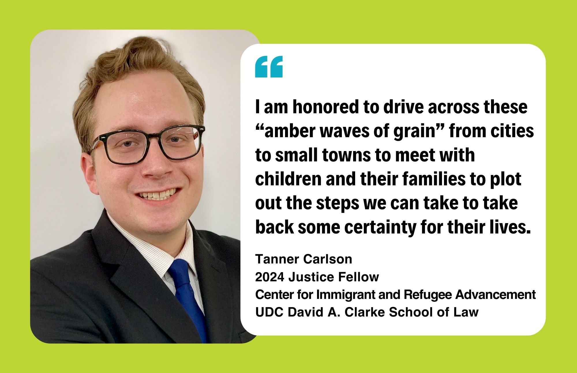 Rural representation - Tanner Carlson - Immigrant Justice Corps