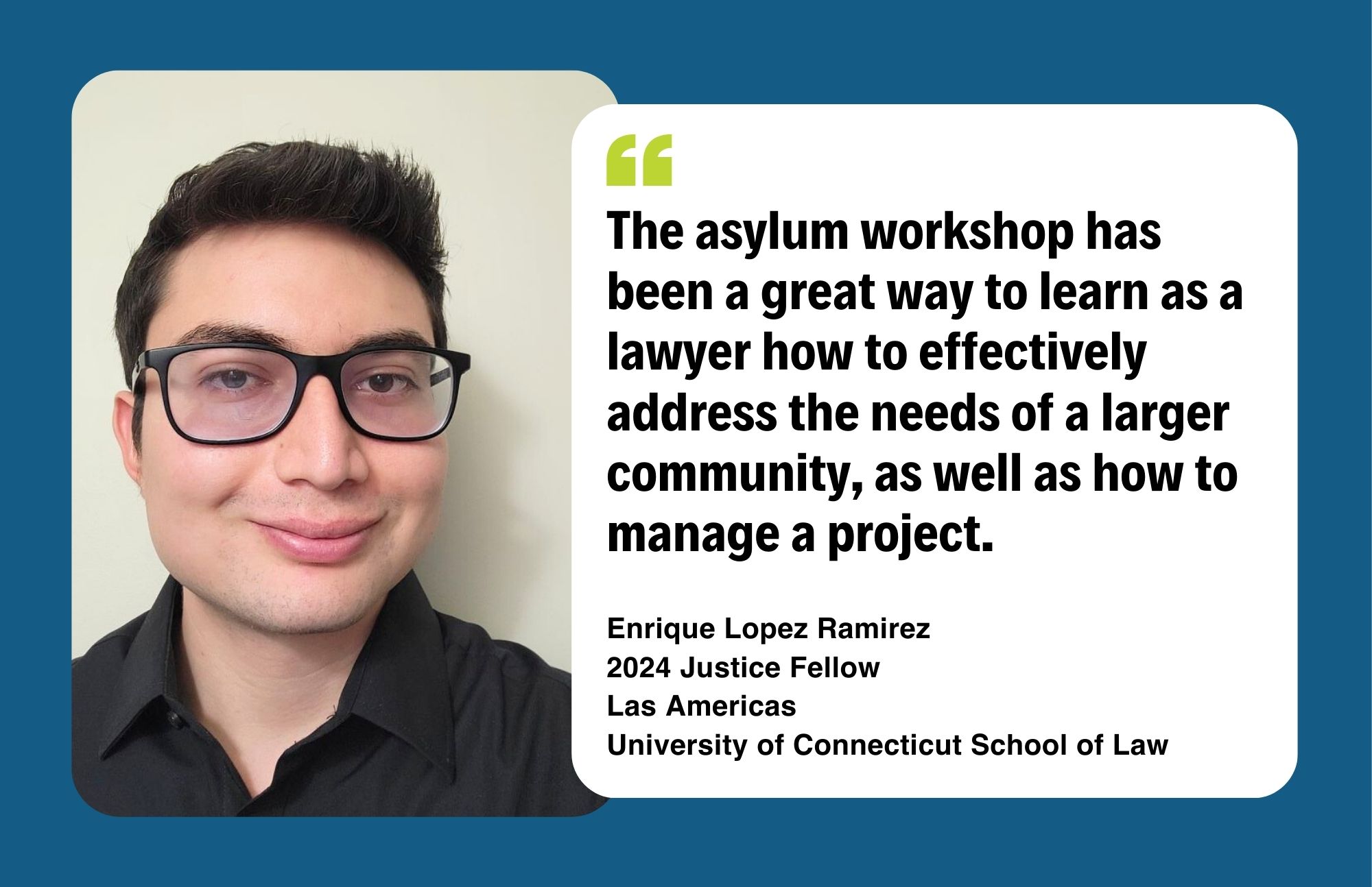 Informing communities - Enrique Lopez Ramirez - Immigrant Justice Corps