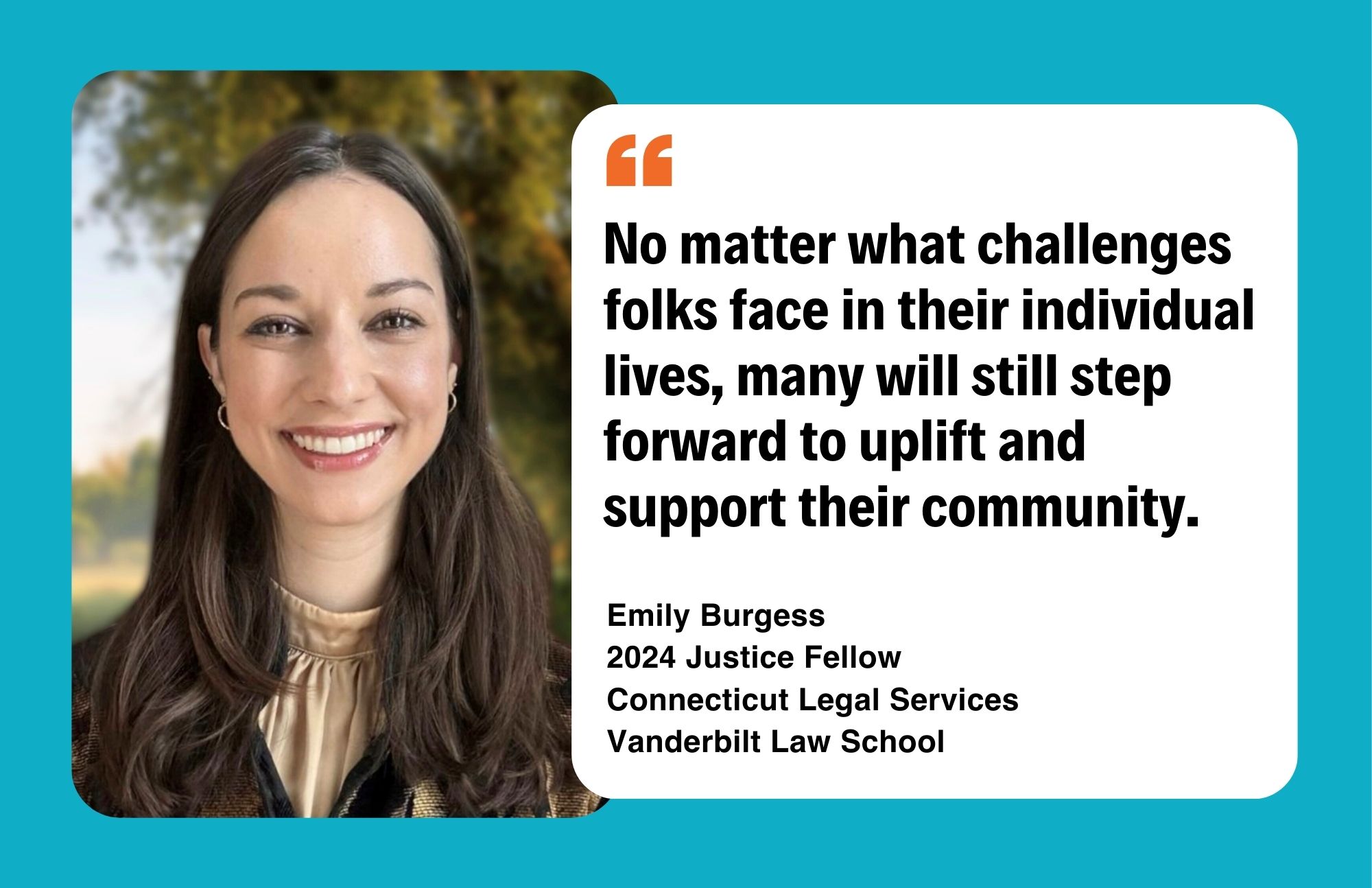 Informing communities - Emily Burgess - Immigrant Justice Corps